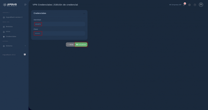 Cómo editar y actualizar datos de una credencial VPN – Documentación ...